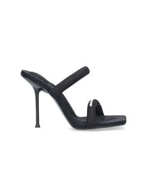Alexander Wang Heeled Sandals With Nylon Upper - Black