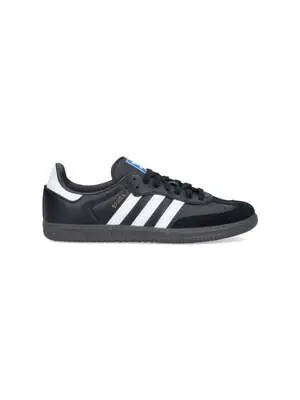 Adidas 100% Leather Low-top Sneakers - Black