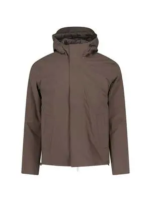 K-WAY Quilted Puffer Jacket With Polyester Padding - Brown