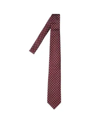 TOM FORD Standard Mulberry Silk Neck Tie - Red