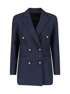 Seafarer Inspired Virgin Wool Jacket For - Blue