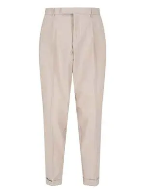 CRUNA Lightweight Wool Stretch Trousers - Beige