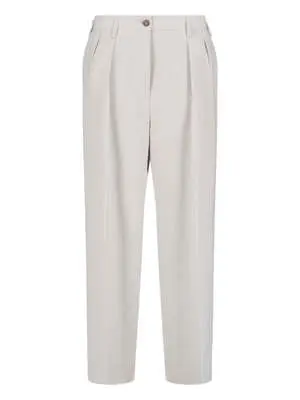 Filippa K Tailored Triacetate Blend Trousers - Cream