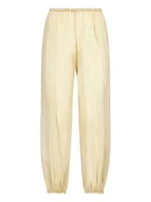 Paloma Wool 100% Silk Trousers For - Beige