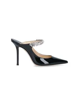 JIMMY CHOO Sleek Leather Heeled Sandals For - Black