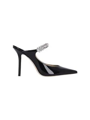 JIMMY CHOO Heeled Sandals With Embellished Strap - Black
