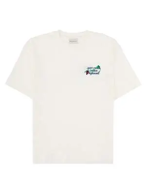 Drole De Monsieur Graphic Print Cotton T-shirt - White
