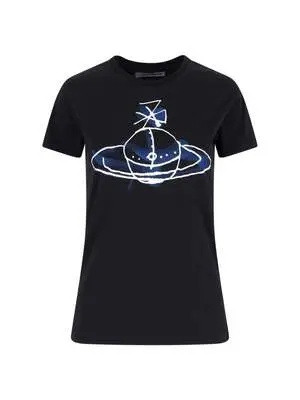 VIVIENNE WESTWOOD Graphic Print Crewneck T-shirt