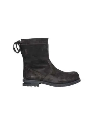 KIKO KOSTADINOV Calf Suede Leather Boots With Rubber Sole - Brown