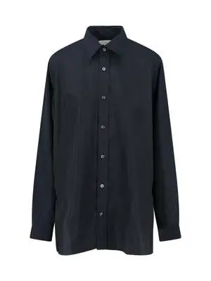 SETCHU Sleek Satin Finish Shirt - Black
