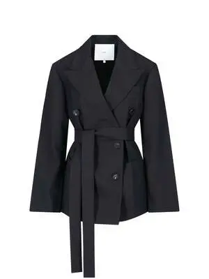 SETCHU Double-breasted Belted Blazer