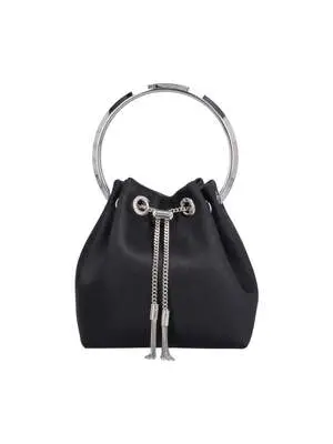 JIMMY CHOO Bon Bon Small Beaded Fabric & Brass Crossbody Bag