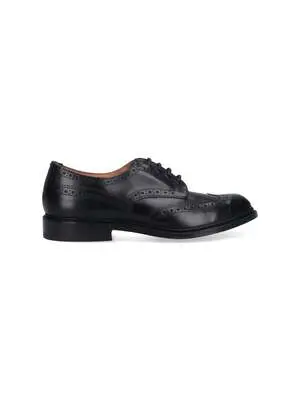 TRICKER'S Wingtip Brogue Oxford Shoes - Black