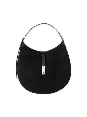 Polo Ralph Lauren Suede Hobo Shoulder Bag