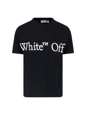 Off-White Off-white Graphic Logo Crewneck T-Shirt Black