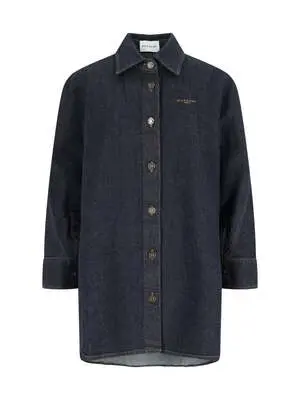 Givenchy 100% Cotton Poplin Shirt - Blue
