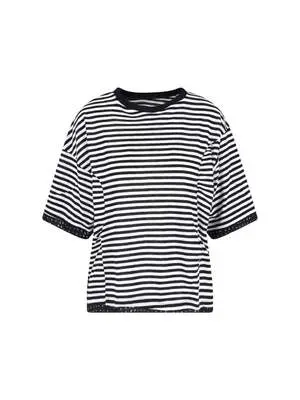 Undercover Striped Crewneck T-shirt - Black