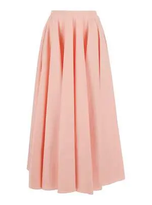 Givenchy Long Pleated A-line Skirt - Pink