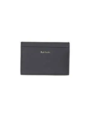 Paul Smith Leather Wallet With Lamb Leather Interior - Black