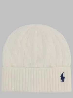 Polo Ralph Lauren Cable-knit Wool-cashmere Beanie - Ivory