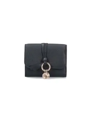 Chloé Calf Leather Flap Wallet For - Black