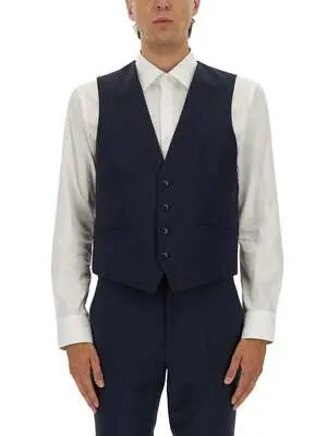 Hugo Slim Fit Wool Blend Vest
