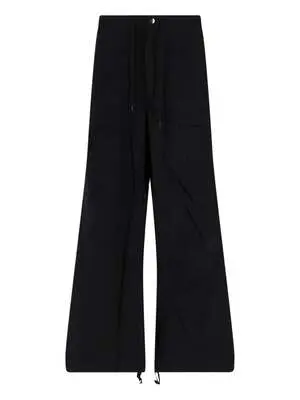 ENTIRE STUDIOS Organic Cotton Cargo Trousers - Black