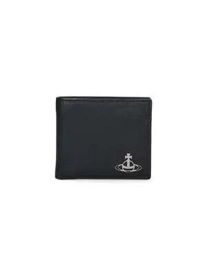 VIVIENNE WESTWOOD 100% Cow Leather Wallet - Black