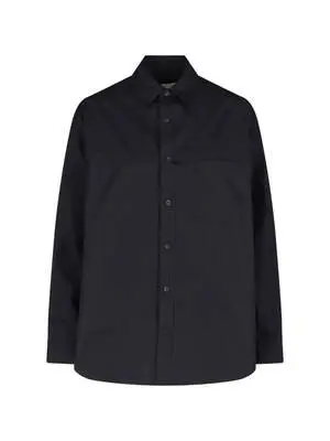Matteau Matte Silk Button-front Shirt - Black