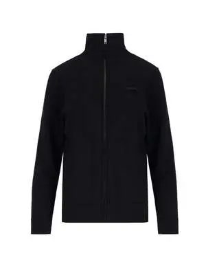 HODAKOVA Zip-front Mock Neck Knit Jacket