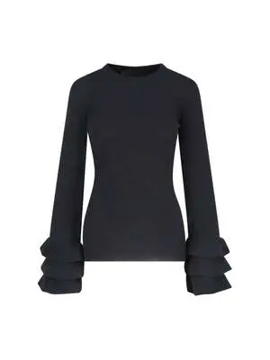 Valentino Garavani Wool-blend Viscose Sweater For - Black