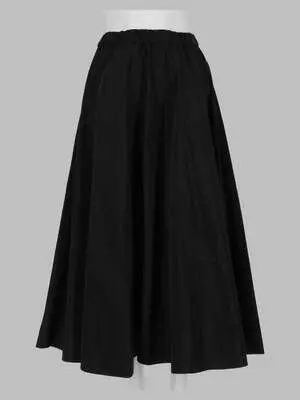 Aspesi Pleated A-line Midi Skirt - Black
