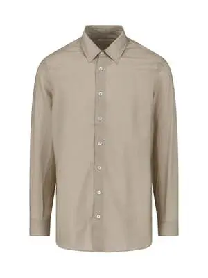 LARDINI Lyocel Shirt - Beige