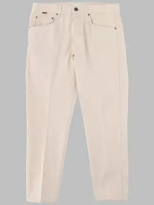 LARDINI LARDINI Tailored Trousers In Viscose-Silk Blend Beige