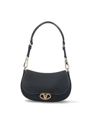 Valentino Garavani Italian Calf Leather Mini Handbag - Black