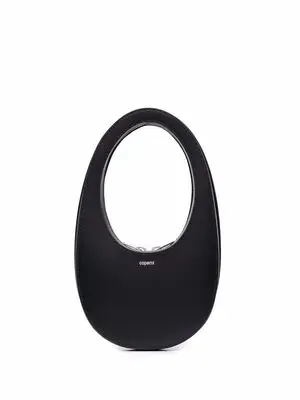 Coperni Mini Handbag With Circular Double-ended Zip - Black