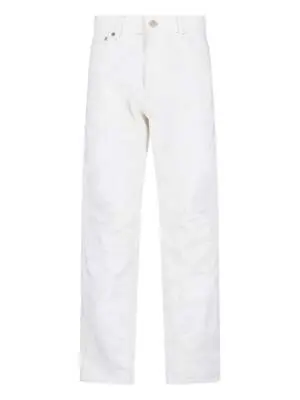 Coperni Straight-leg Organic Cotton Jeans - White