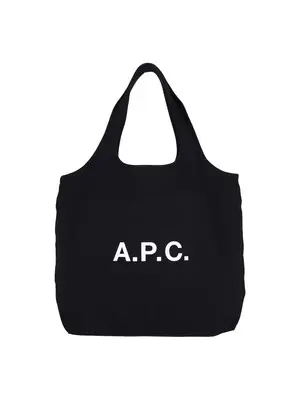 A.p.c. Cotton-blend Crossbody Bag - Black