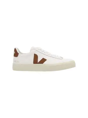 VEJA Leather Low Top Sneakers With Amazonian Rubber Outsole - White