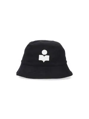 Isabel Marant Étoile Logo Embroidered Bucket Hat - Black