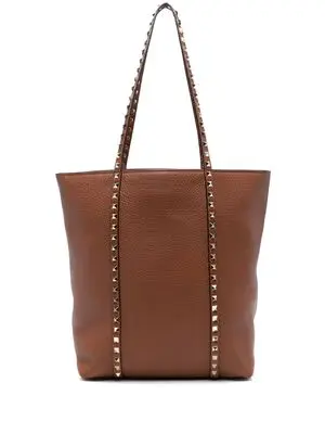 Valentino Garavani Rockstud Tote Handbag - Brown