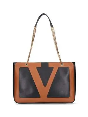Valentino Garavani Lamb Leather Handbag - Black