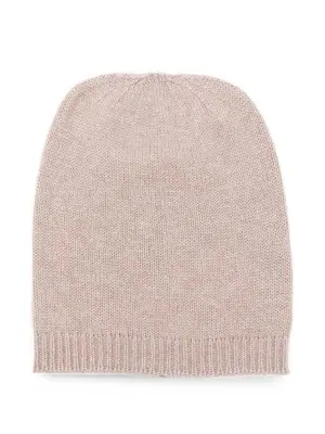 Fabiana Filippi Ribbed Wool Beanie - Brown