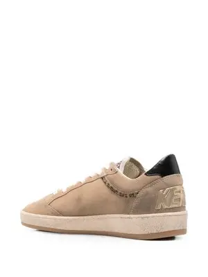 GOLDEN GOOSE Ball Star Leather Sneakers - Beige