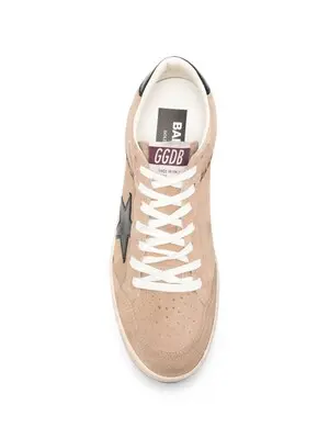 GOLDEN GOOSE Ball Star Leather Sneakers - Beige