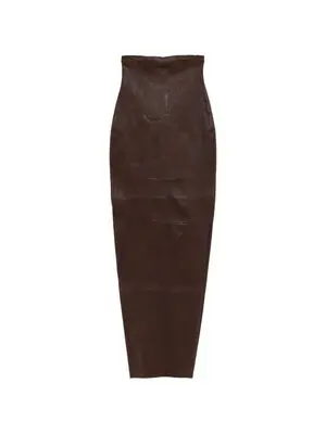 Rick Owens Leather Skirt