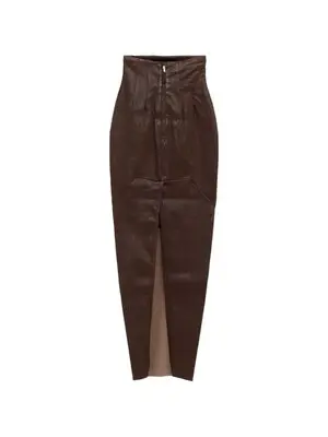 Rick Owens Leather Skirt