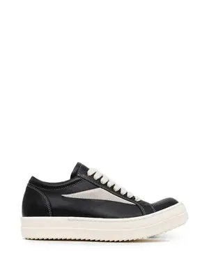 Rick Owens Leather Sneakers - Black