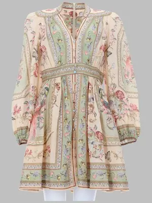Zimmermann Mini Abito Scollato "roselight