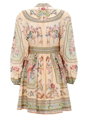 Zimmermann Mini Abito Scollato "roselight